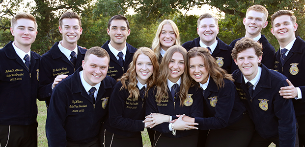 Texas FFA News - 2022-2023 Officers Welcome Members to Convention